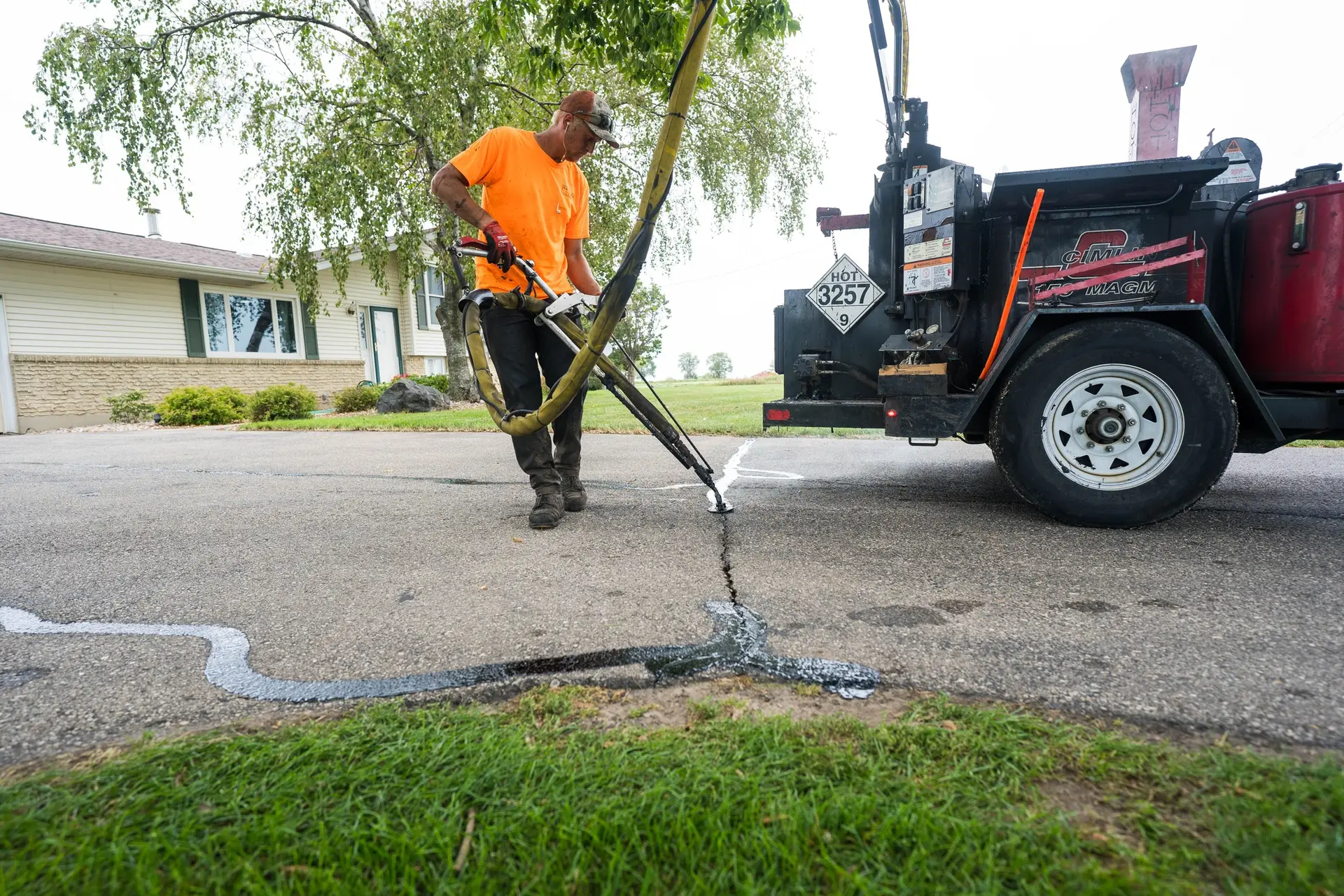 Crack Filling - Hallman Asphalt & Sealing